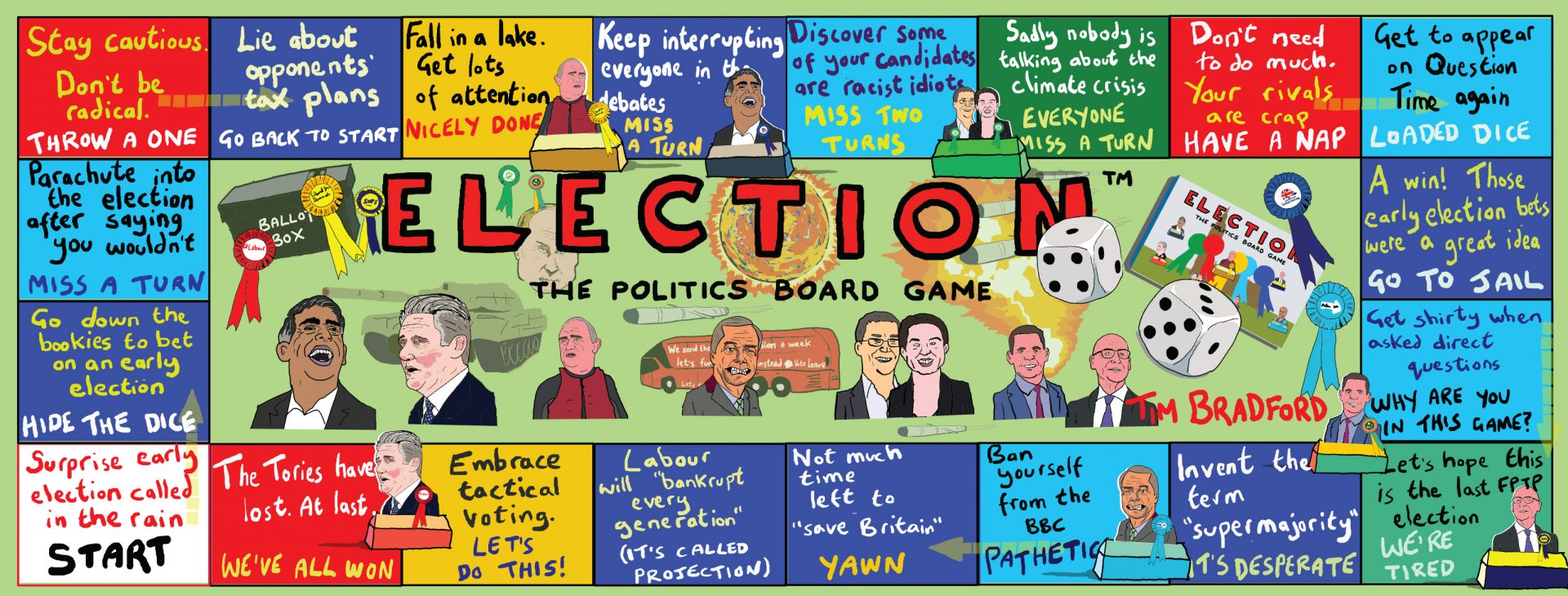 Cartoon: Election, the politics board game - The New World