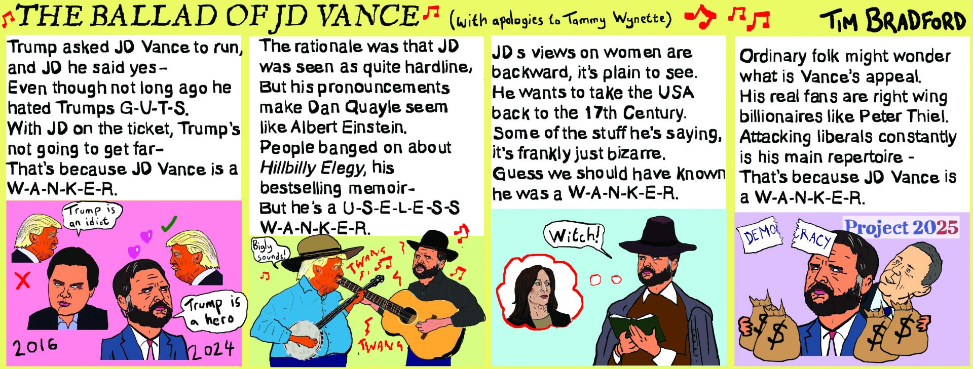 Cartoon: The Ballad of JD Vance - The New World