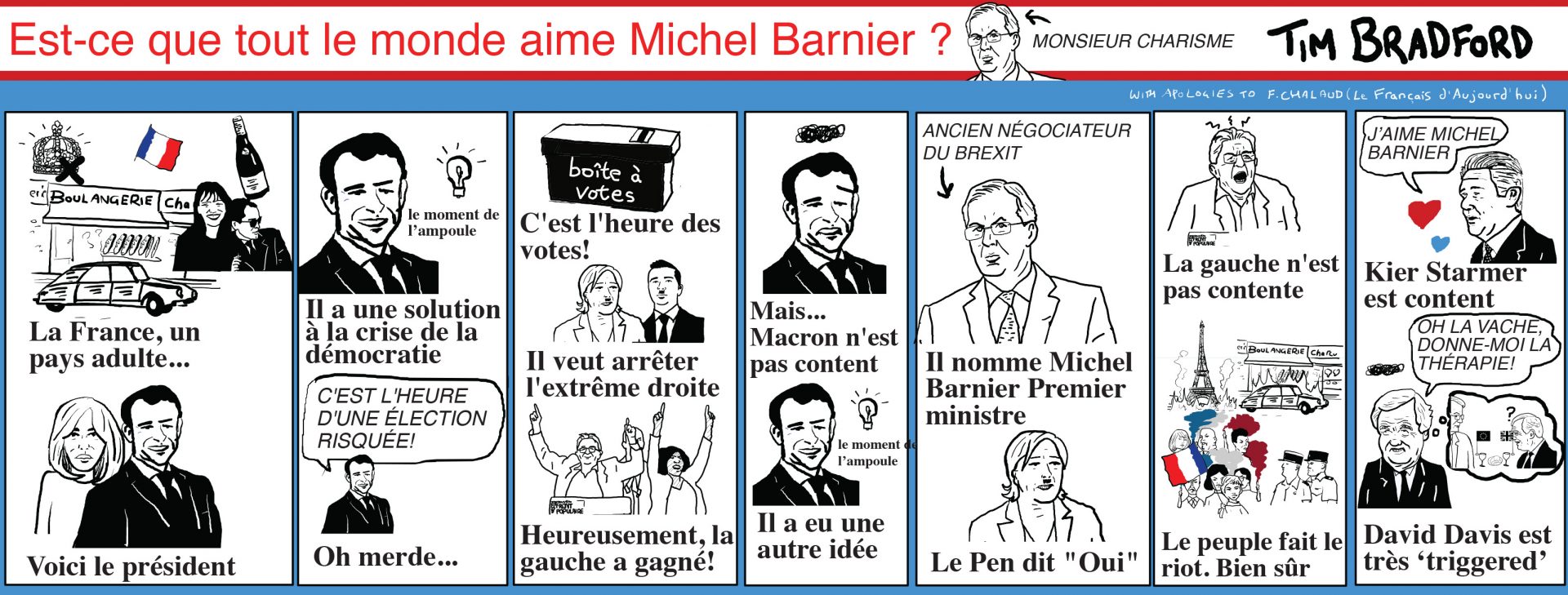 Cartoon: Est-ce que tout le monde aime Michel Barnier? - The New World