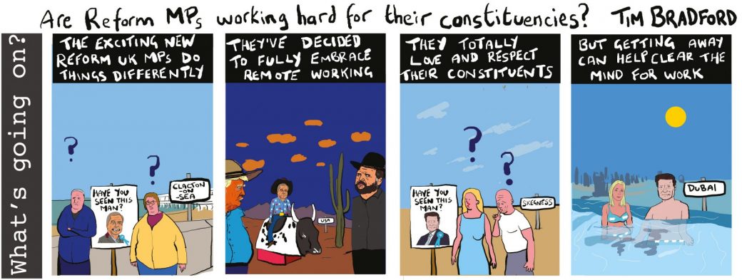 Cartoon: Are Reform MPs working hard for their constituencies? - The ...