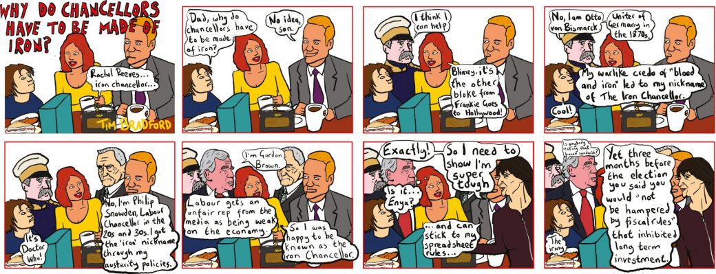 Tim Bradford's cartoon: Why do chancellors have to be made of iron ...