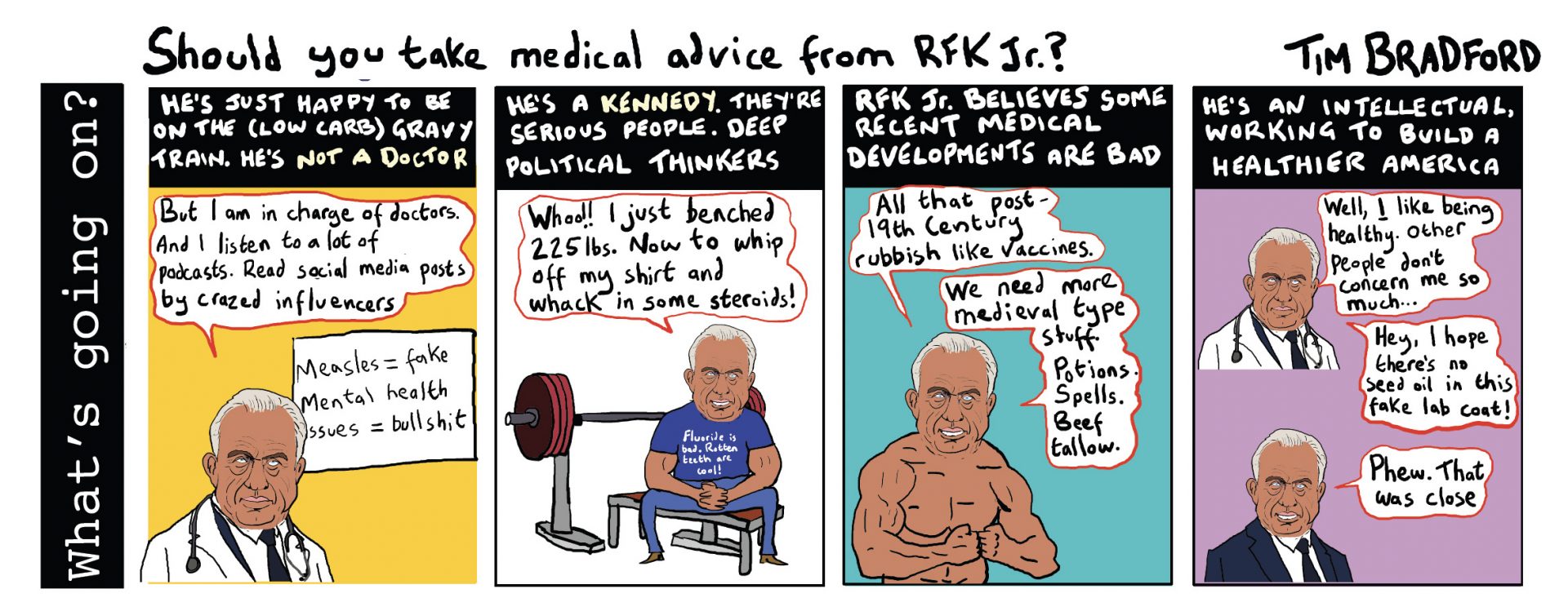 Tim Bradford's Cartoon: Should you take medical advice from RFK Jr ...