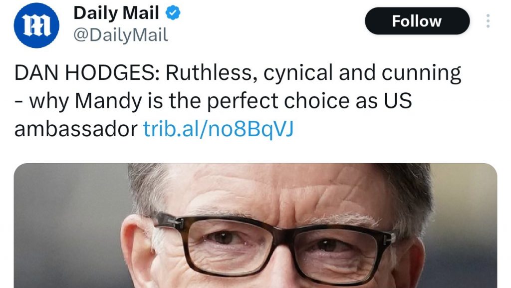 The grotesque hypocrisy of Mail man Dan Hodges - The New World
