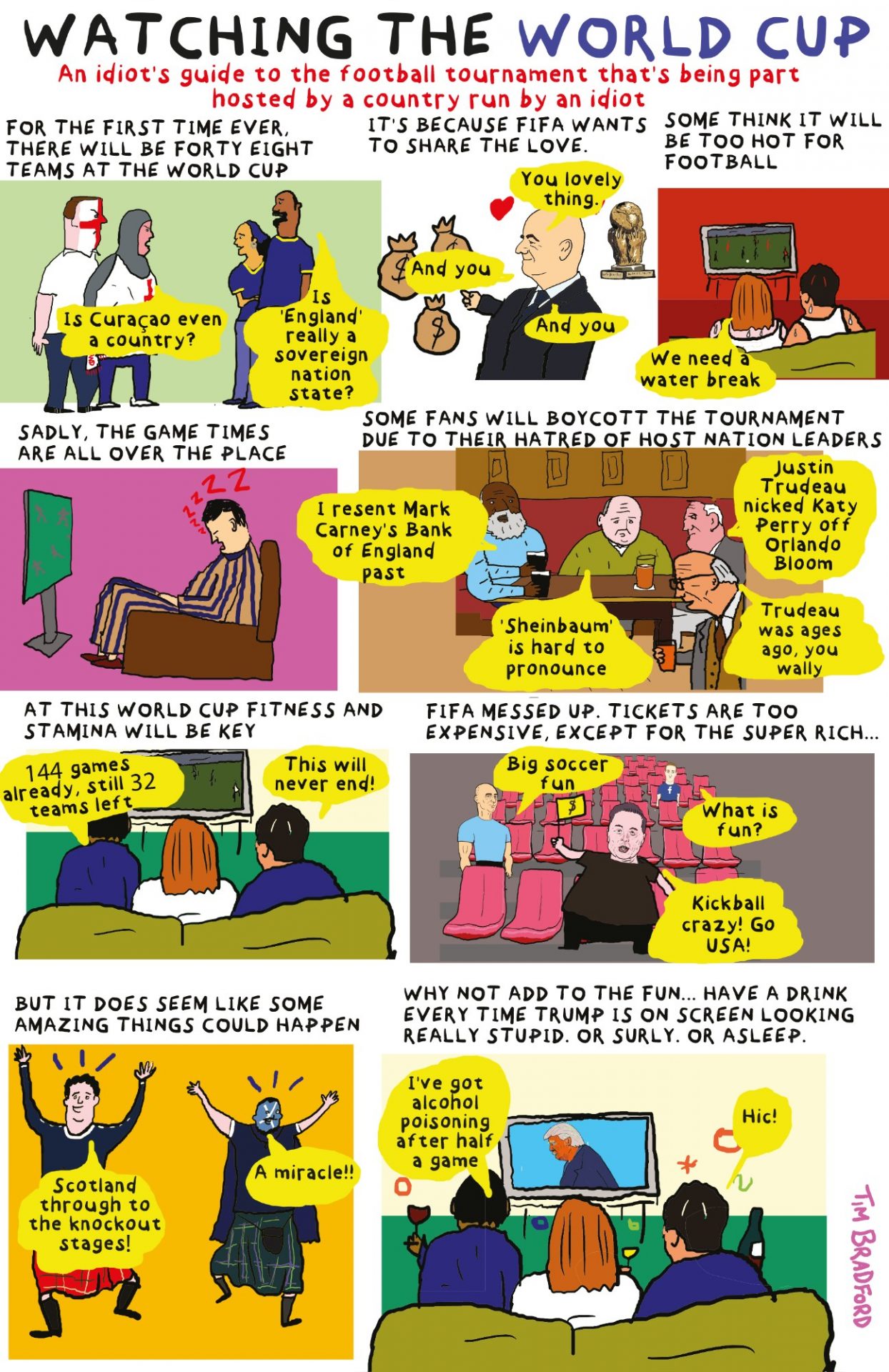Tim Bradford’s Cartoon: Watching the World Cup - The New World